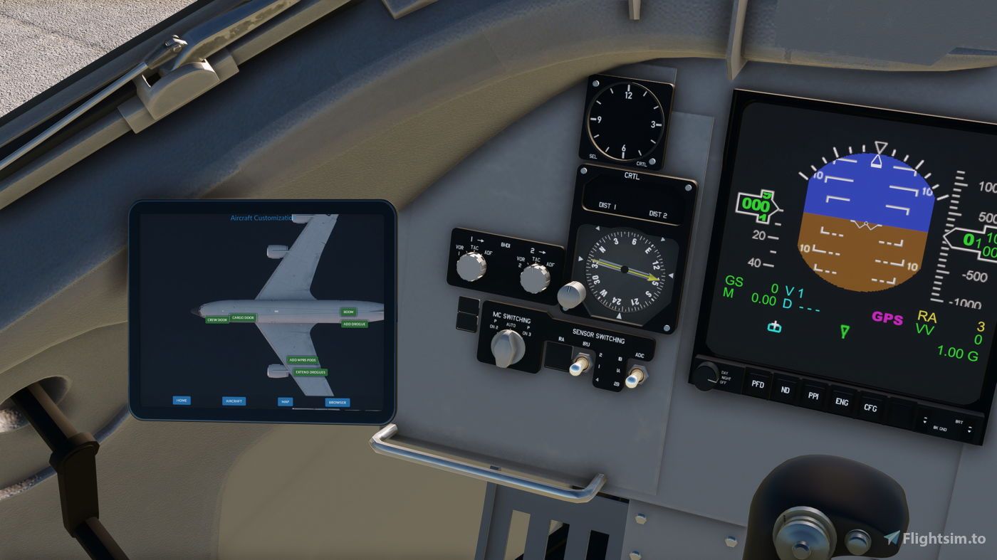 Freeware KC-135R Stratotanker for Microsoft Flight Simulator