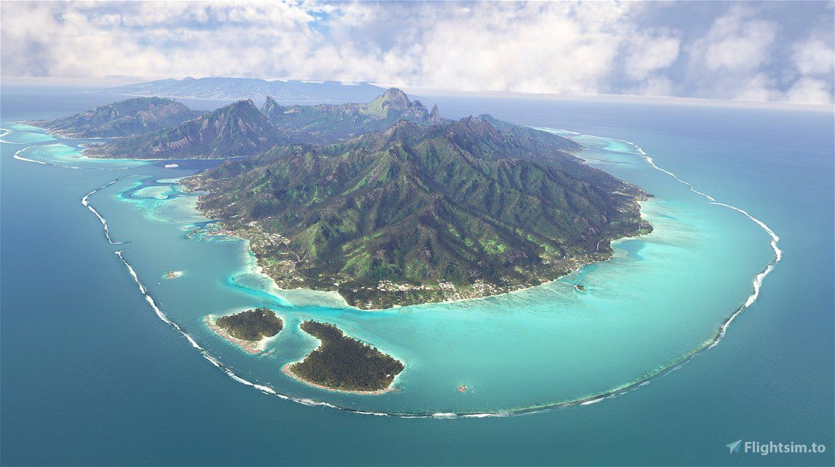 Cli4D Designs Releases Moorea, French Polynesia - Flightsim.to News