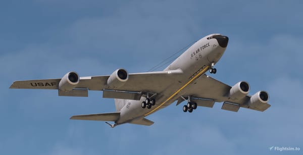 Freeware KC-135R Stratotanker for Microsoft Flight Simulator